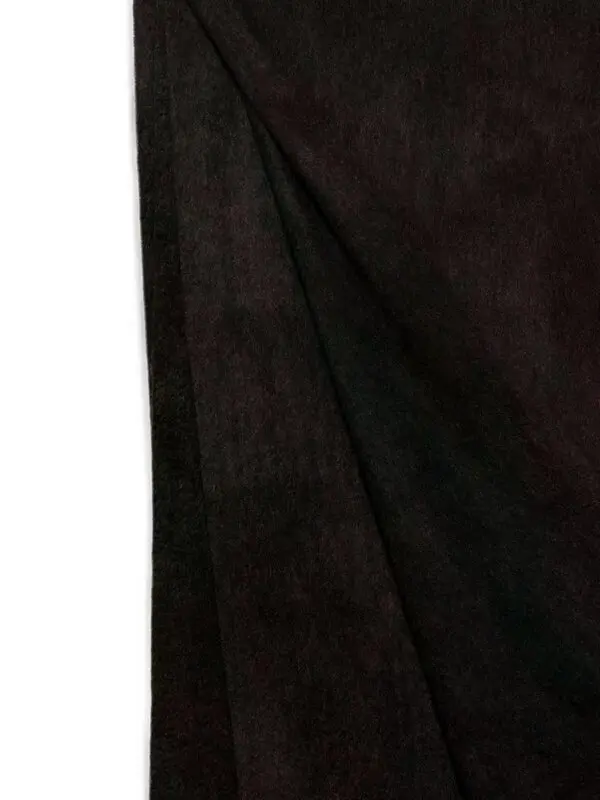 N.peal Fringed Woven Shawl