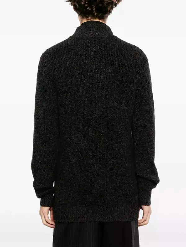 N.peal Ribbed Half-zip Jumper