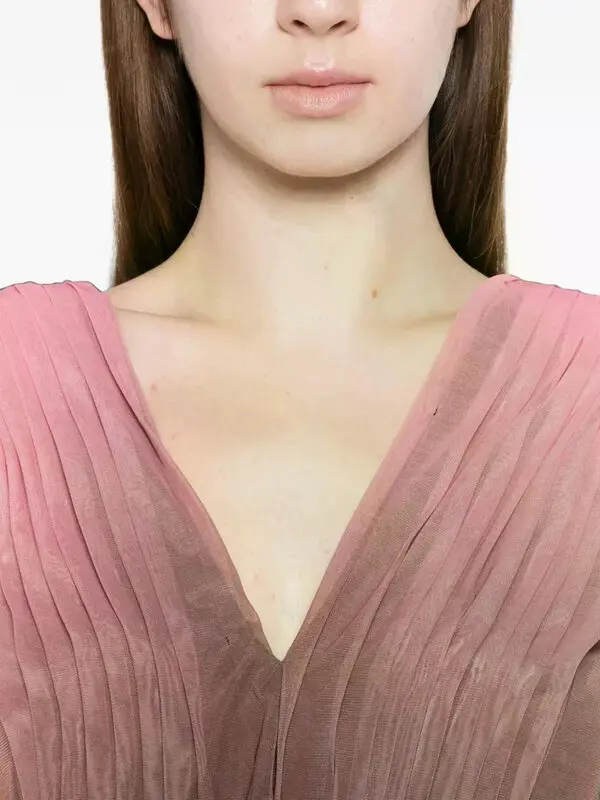 Ermanno Scervino Degradé-effect Pleated Maxi Dress