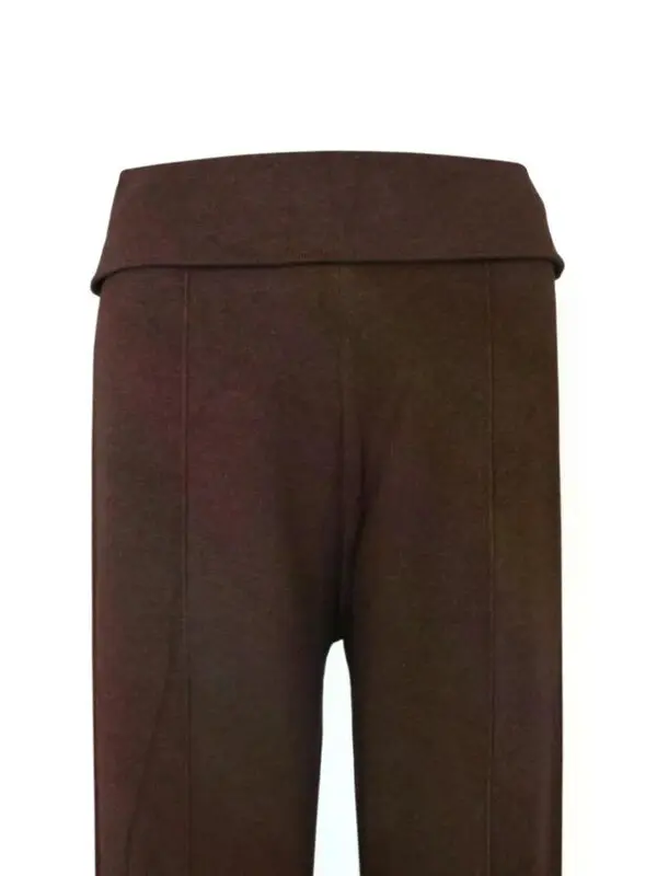 IZAAK AZANEI Foldover Pin-tucked Trousers