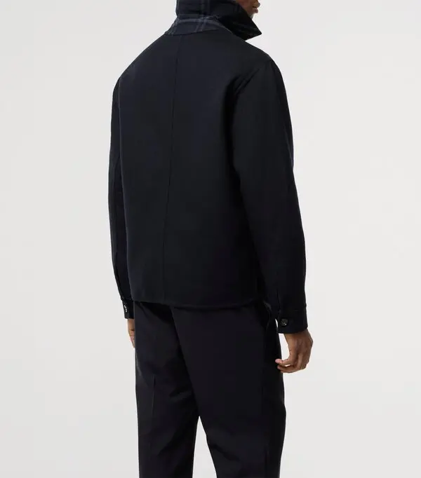 Burberry Wool Shacket Overshirt