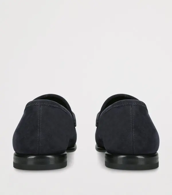 FERRAGAMO Nubuck Gancini Loafers