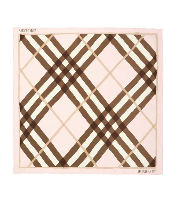 Burberry Silk Watercolour Check Scarf