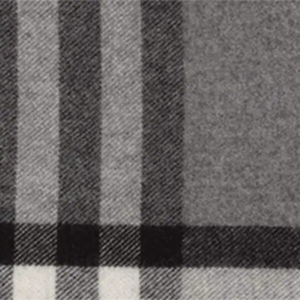Burberry Cashmere Reversible Check Scarf - Grey