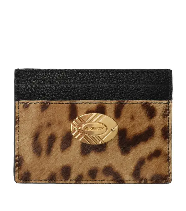Burberry Calf Hair Cotswolds Card Holder