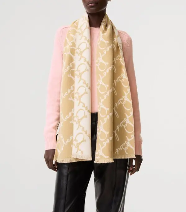 Burberry Wool Belt Logo Scarf