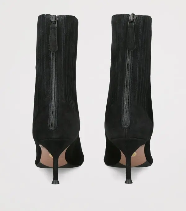 AQUAZZURA Suede Saint Honore Ankle Boots 65