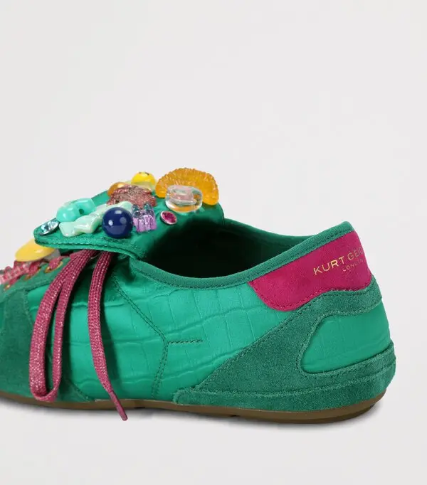 Kurt Geiger Satin Printed Wembley Sneakers