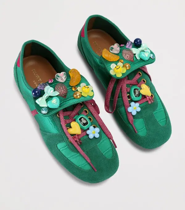 Kurt Geiger Satin Printed Wembley Sneakers