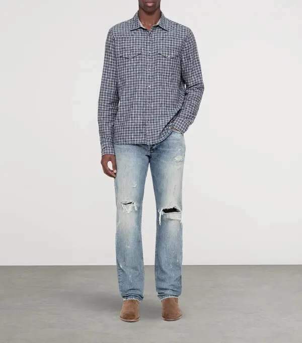 ALLSAINTS Organic Cotton Check Court Shirt