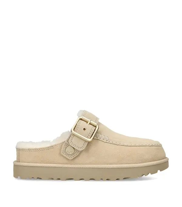 UGG Suede Goldenstar Evelina Clogs - Beige