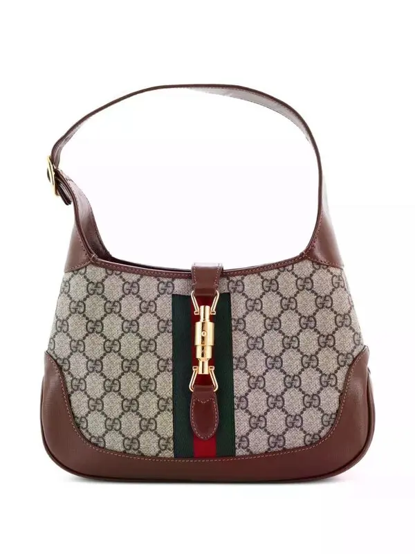 Gucci Jackie 1961 Gg Coated Canvas Small Hobo Bag