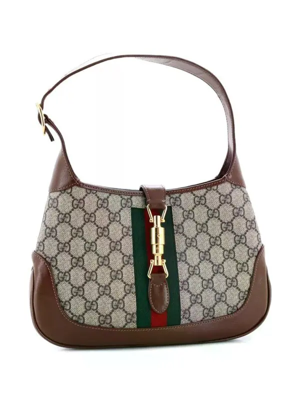 Gucci Jackie 1961 Gg Coated Canvas Small Hobo Bag