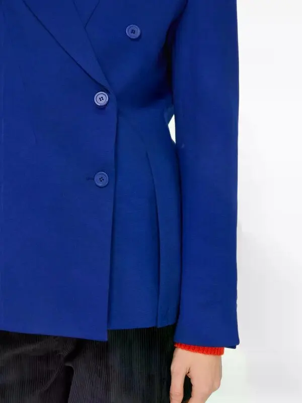 SEMICOUTURE Jorie Double-breasted Pleated-detail Jacket