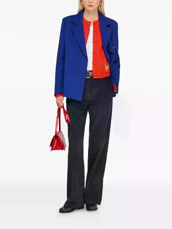 SEMICOUTURE Jorie Double-breasted Pleated-detail Jacket