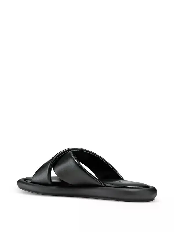 Bogner Portofino Criss-cross Strap Sandals - Black