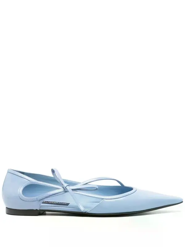Dolce & Gabbana Patent-leather Ballerina Shoes
