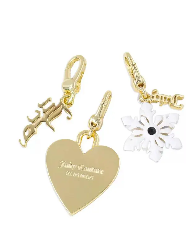 Juicy Couture Logo-engraved Snowflake Charms