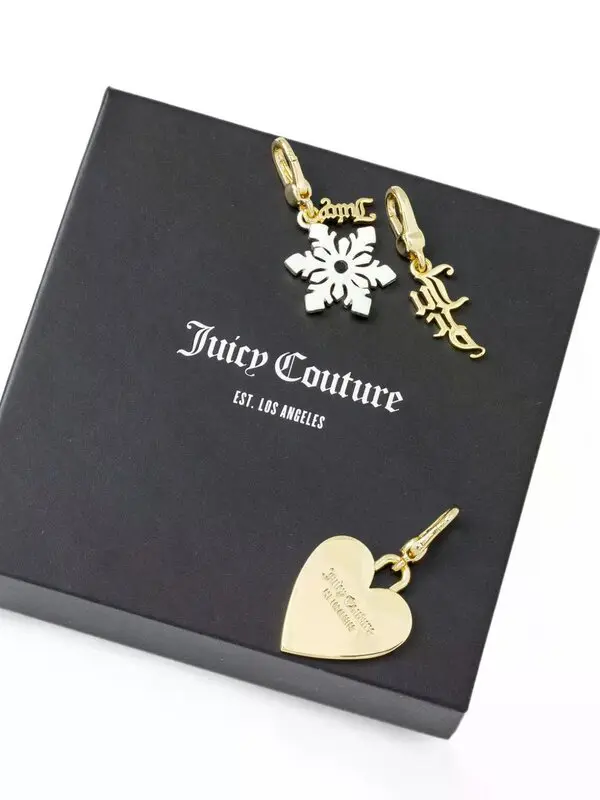 Juicy Couture Logo-engraved Snowflake Charms