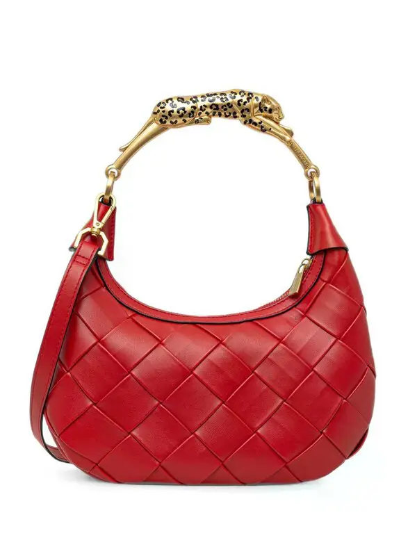 Lola Casademunt Woven Leopard-handle Tote Bag