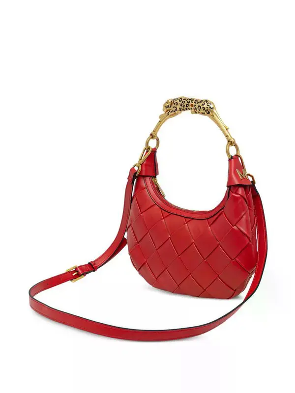 Lola Casademunt Woven Leopard-handle Tote Bag
