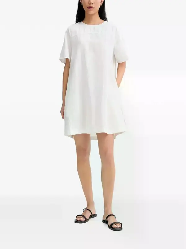 Marc O'polo Tie-back Shift Mini Dress - White