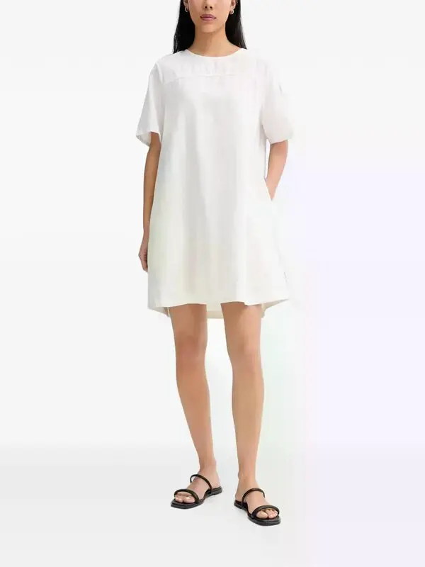 Marc O'polo Tie-back Shift Mini Dress - White