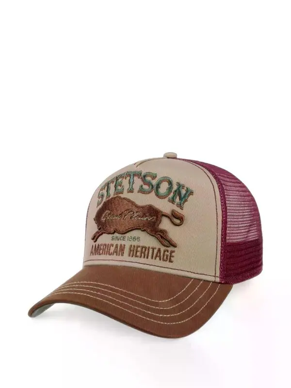 Stetson Logo-embroidered Mesh-panel Cap - Neutrals