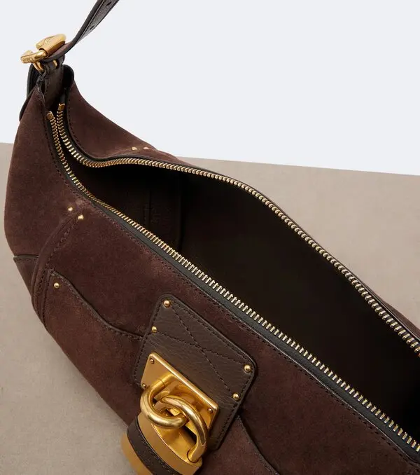 Chloé Paddington Mini Suede Shoulder Bag