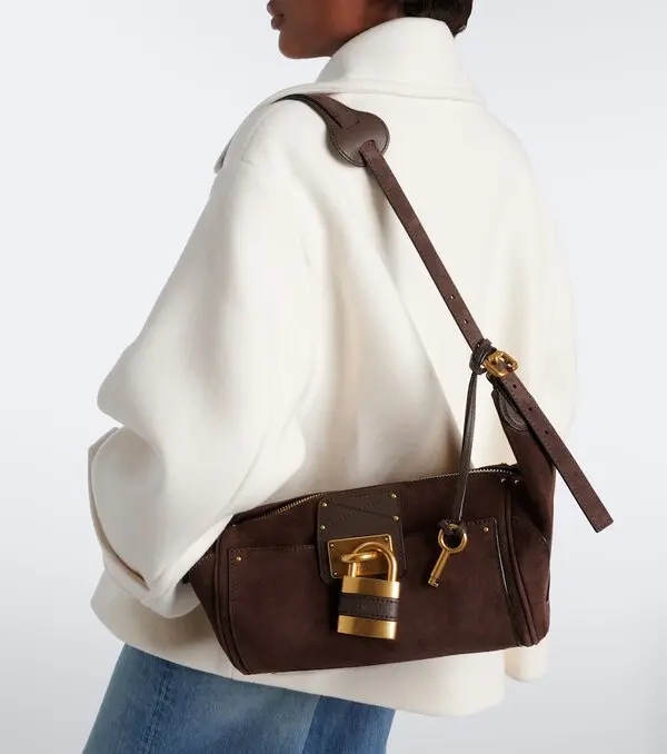 Chloé Paddington Mini Suede Shoulder Bag