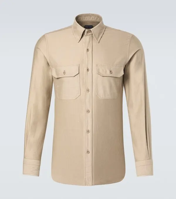 TOM FORD Cotton Moleskin Shirt