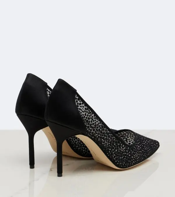 Manolo Blahnik Bbla Mesh Pumps