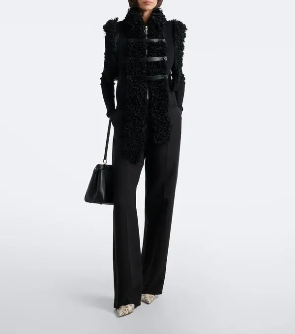Fendi Colibri Snake-effect Leather Slingback Pumps