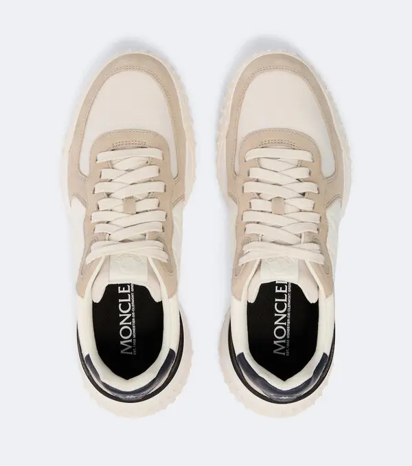 Moncler Corso Suede-trimmed Quilted Sneakers