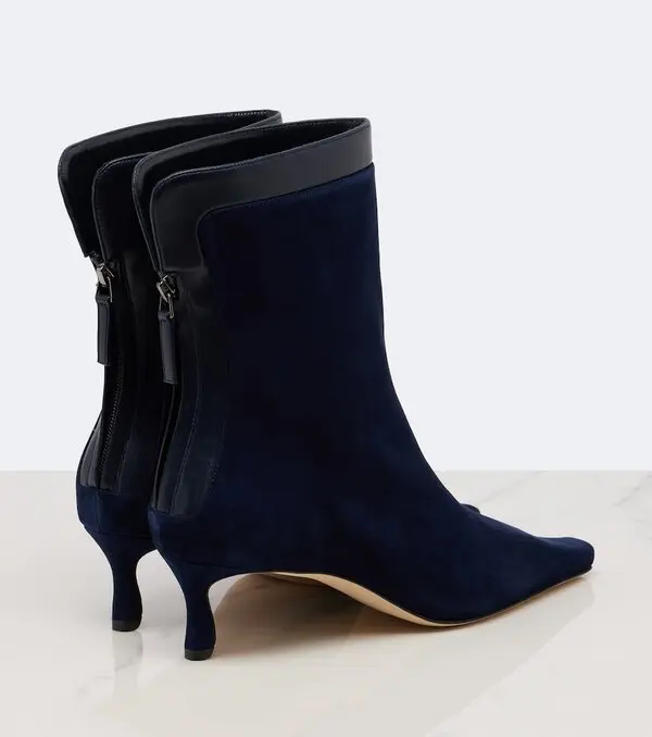 Manolo Blahnik Zufavis Suede Ankle Boots
