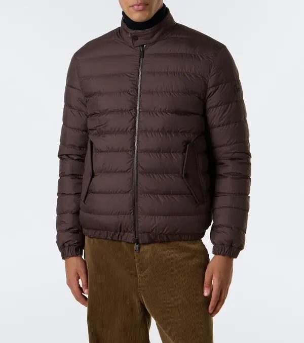 Moncler Ebrodel Reversible Wool-blend Down Jacket