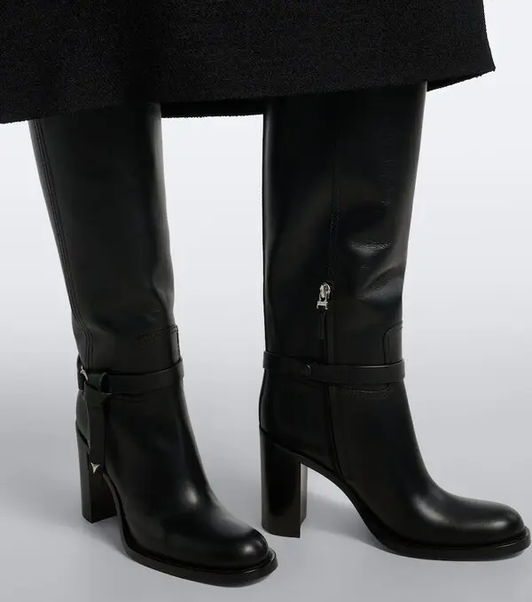 Fendi Leather Knee-high Boots