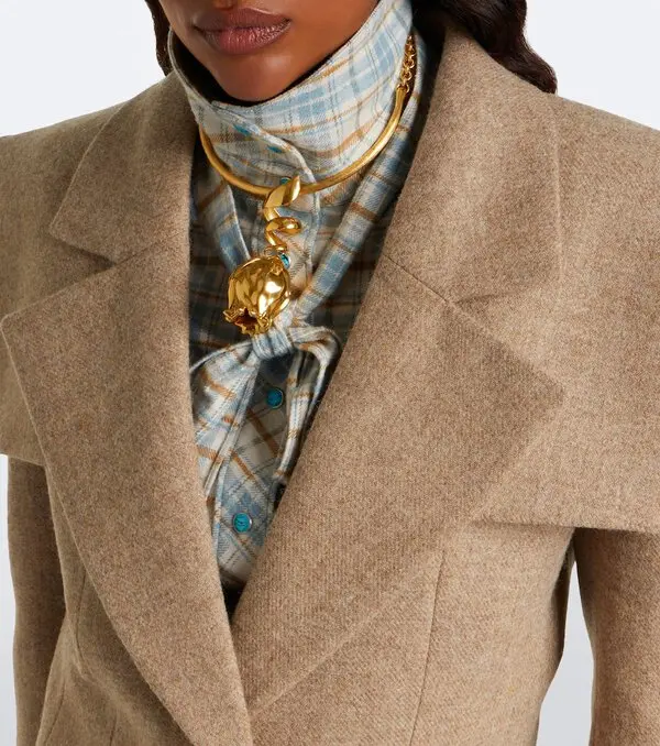 Chloé Caped Wool Blazer