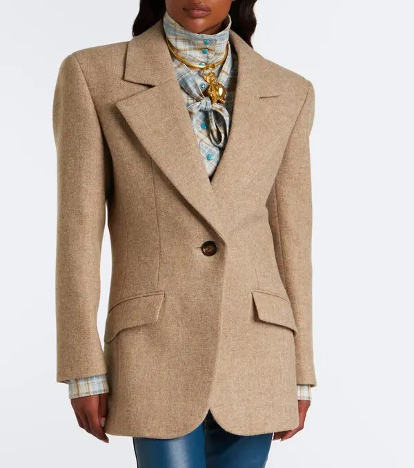 Chloé Caped Wool Blazer
