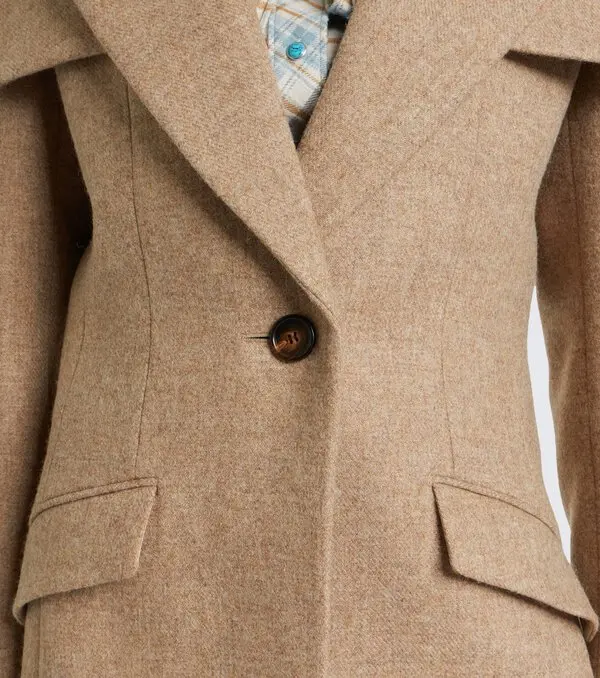Chloé Caped Wool Blazer