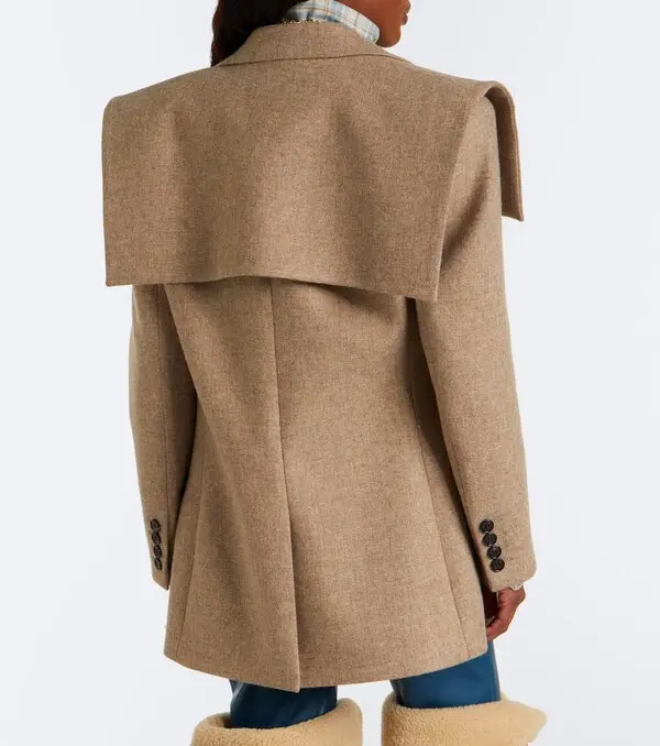 Chloé Caped Wool Blazer