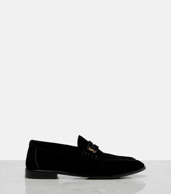 Saint Laurent Le Loafer Velvet Penny Loafers
