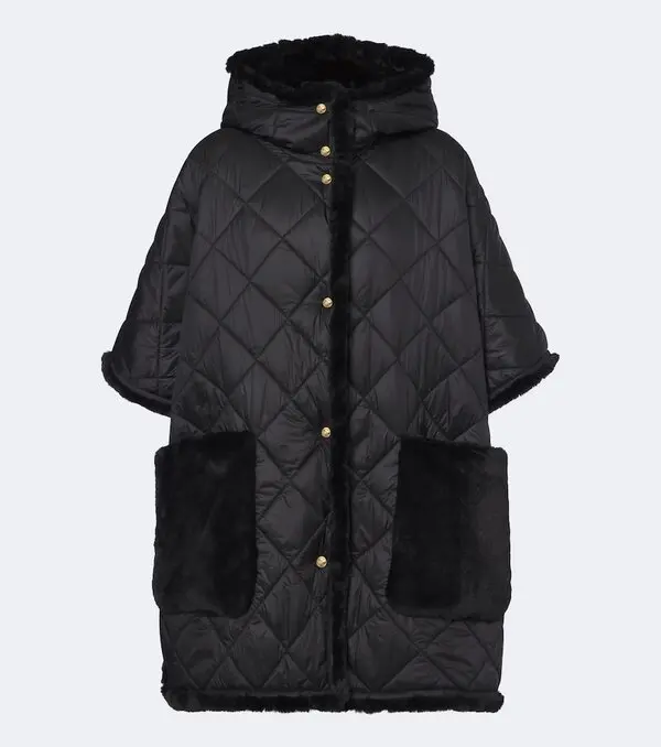 Moncler Reversible Hooded Quilted Cape