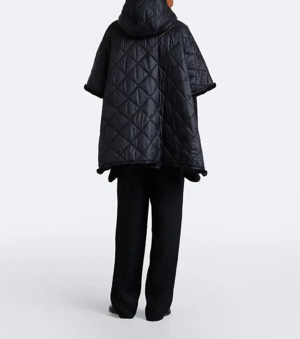 Moncler Reversible Hooded Quilted Cape