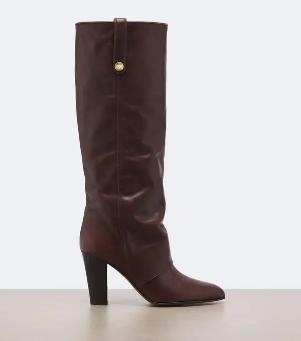 Chloé Anouk Leather Knee-high Boots