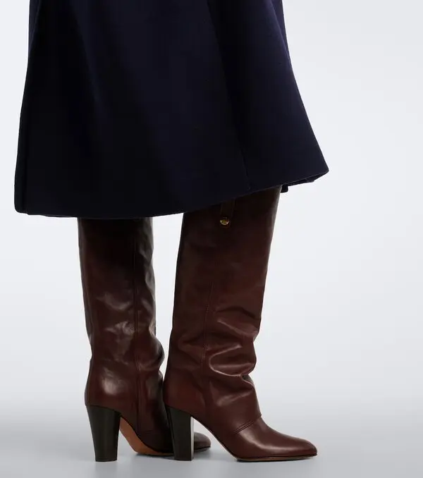 Chloé Anouk Leather Knee-high Boots