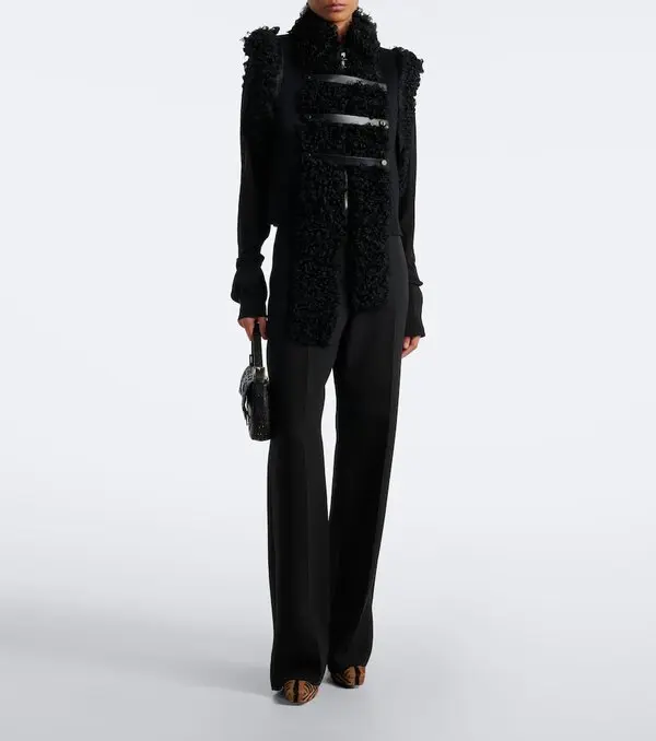 Fendi Baguette® 26424 Small Embellished Leather Shoulder Bag