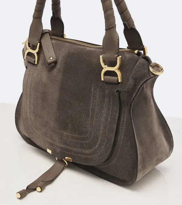 Chloé Marcie Medium Suede Shoulder Bag