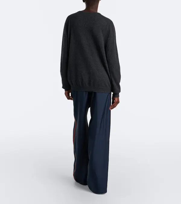 Gucci Web Stripe Silk Track Pants