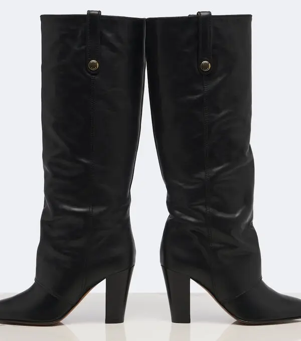 Chloé Anouk Leather Knee-high Boots